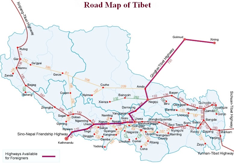 Largest Selection of Tibet Maps 2021/2022 | Useful Tibet Travel Maps